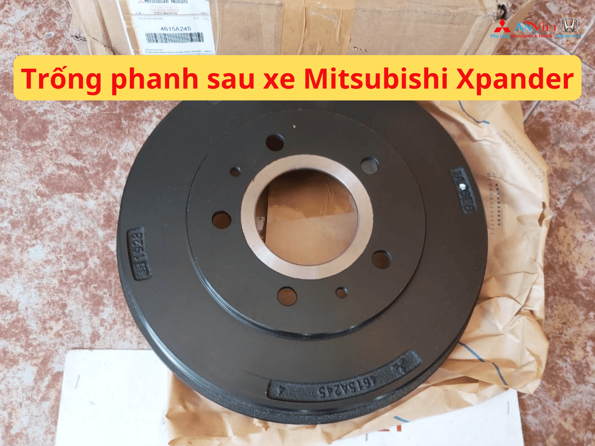 Trống phanh sau xe Mitsubishi Xpander Chính hãng